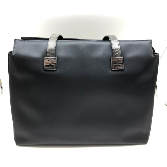 Givenchy | Bags | Givenchy Tote Bag Nylon Black Logo Shoulder Womens ...